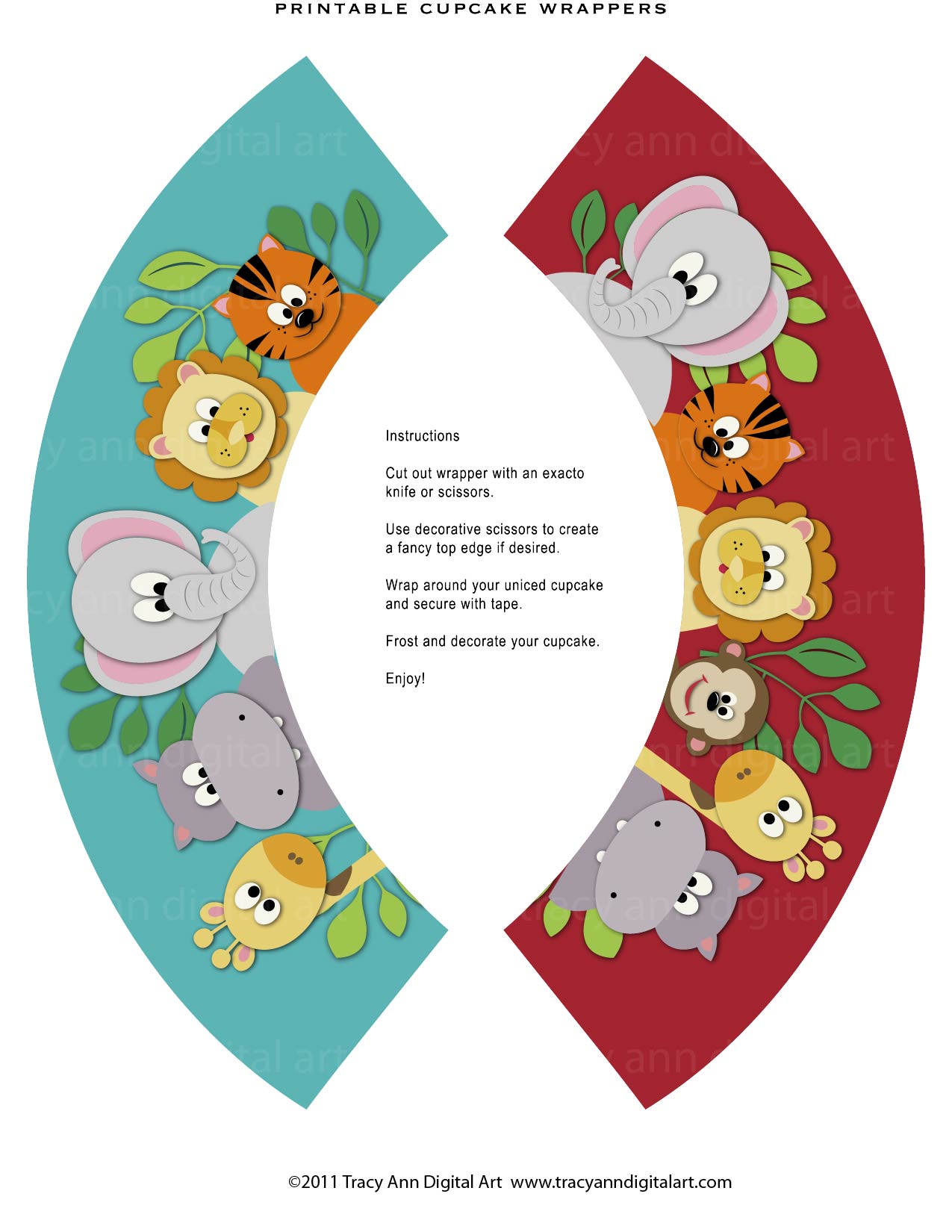 Jungle Party Printable Set on Luulla